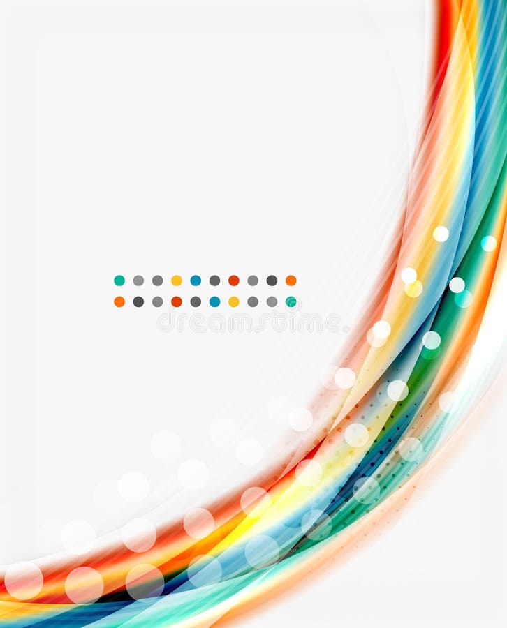 Glossy Translucent Wave Vector Template Stock Vector - Illustration of ...