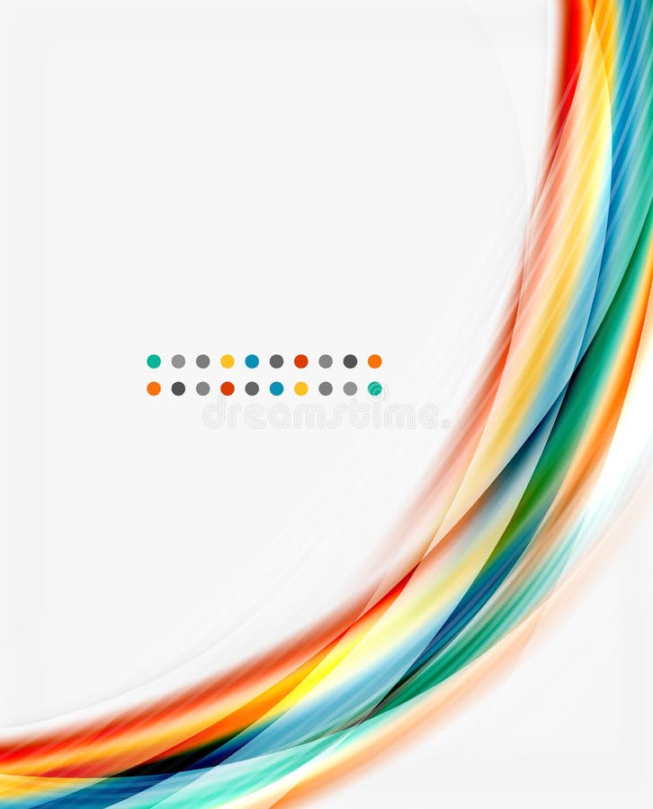 Glossy Translucent Wave Vector Template Stock Vector - Illustration of ...