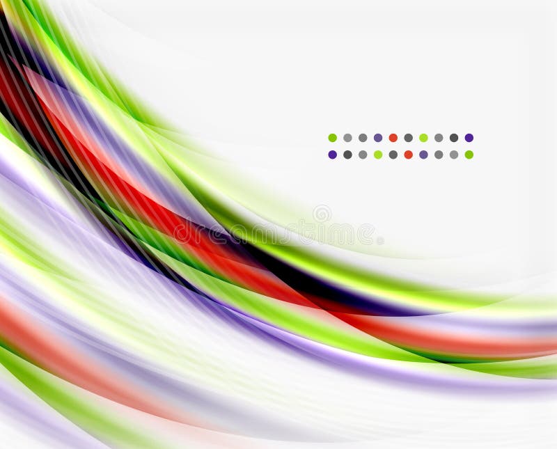 Glossy Translucent Wave Vector Template Stock Vector - Illustration of ...