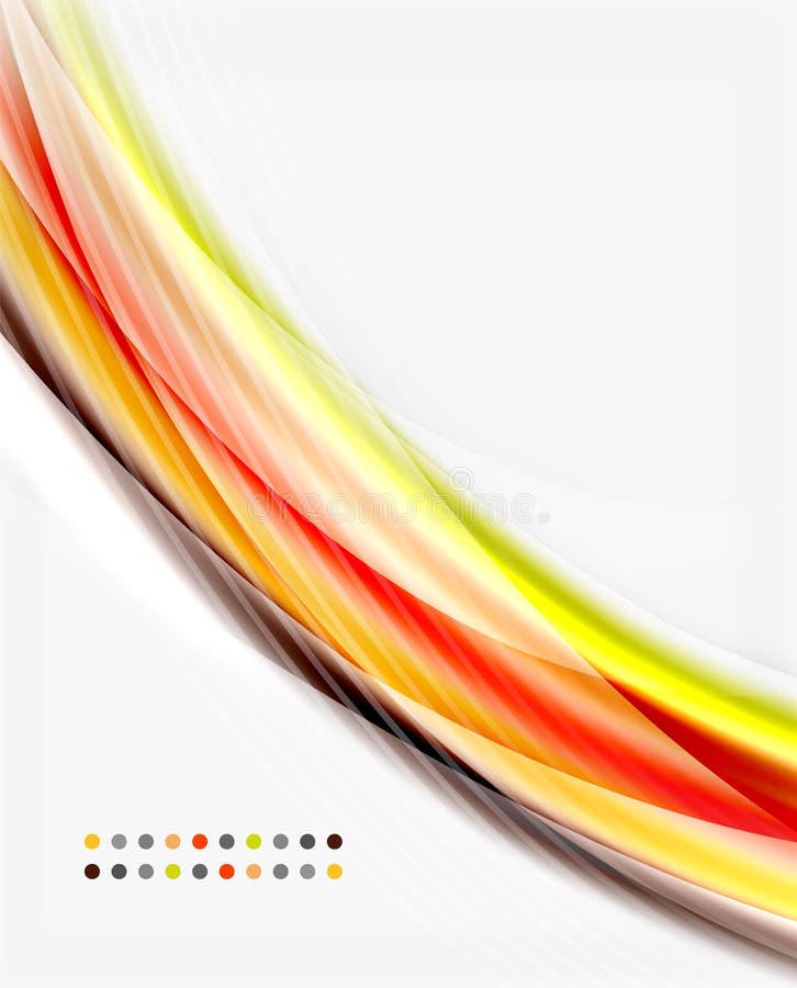 Glossy Translucent Wave Vector Template Stock Vector - Illustration of ...