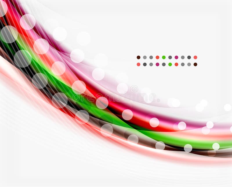 Glossy Translucent Wave Vector Template Stock Vector - Illustration of ...