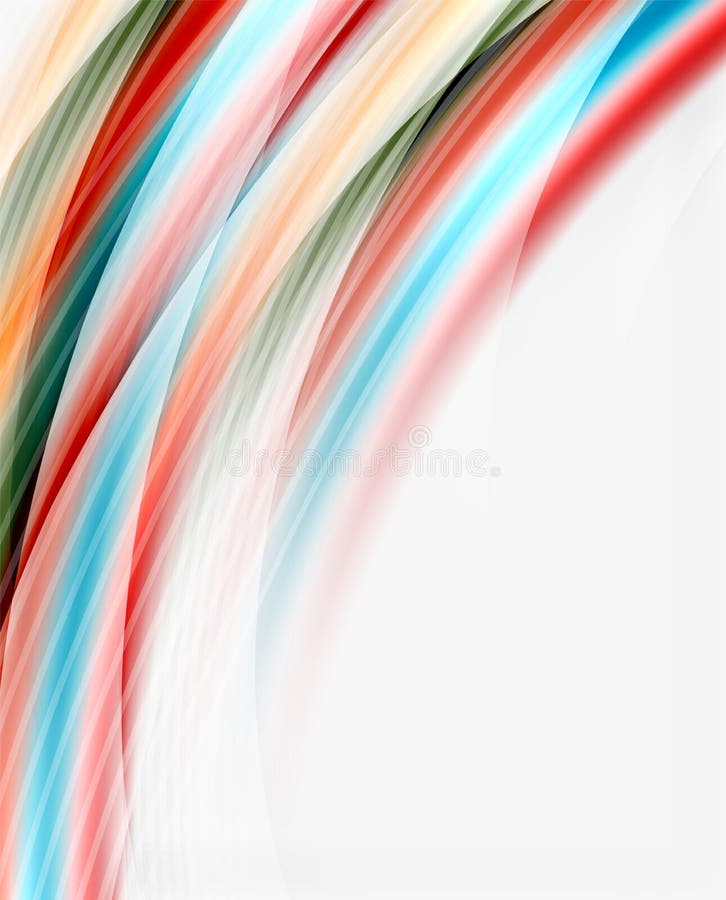 Glossy Translucent Wave Vector Template Stock Vector - Illustration of ...