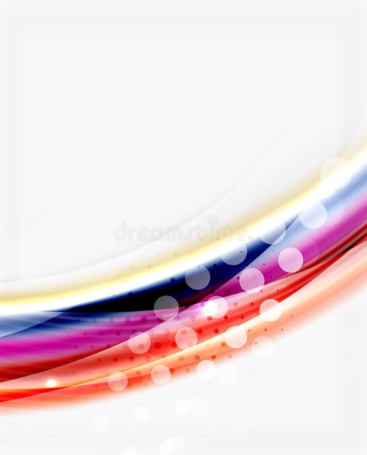 Glossy Translucent Wave Vector Template Stock Vector - Illustration of ...