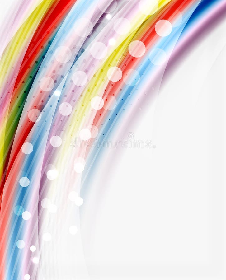 Glossy Translucent Wave Vector Template Stock Vector - Illustration of ...