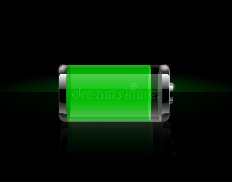 Glossy Transparent Battery Level Indicator Stock Vector - Illustration ...