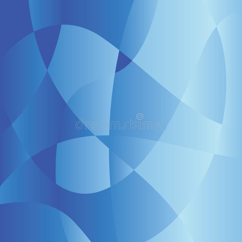 Glossy Transparent Blue Gradient Shapes Overlapping One Another. Stock ...