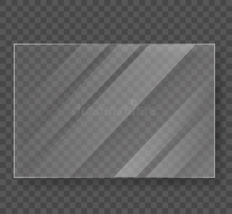 Glossy Transparent Vector Banner Isolated Stock Vector - Illustration ...