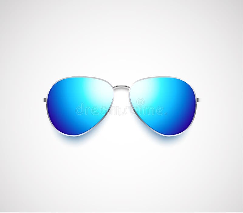 Glossy Vector Aviator Sunglasses Design Stock Vector - Illustration of ...
