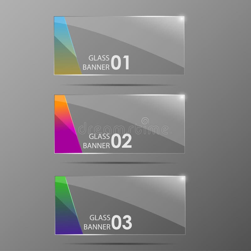 Glossy vector banners stock vector. Illustration of glow - 88720347