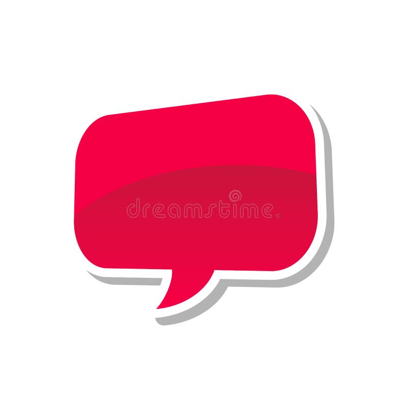 Red Glossy Vector Bubble Text Illustration Stock Vector - Illustration ...