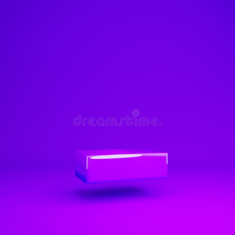 Glossy Violet Dash Symbol Violet Matte Background Stock Illustration ...