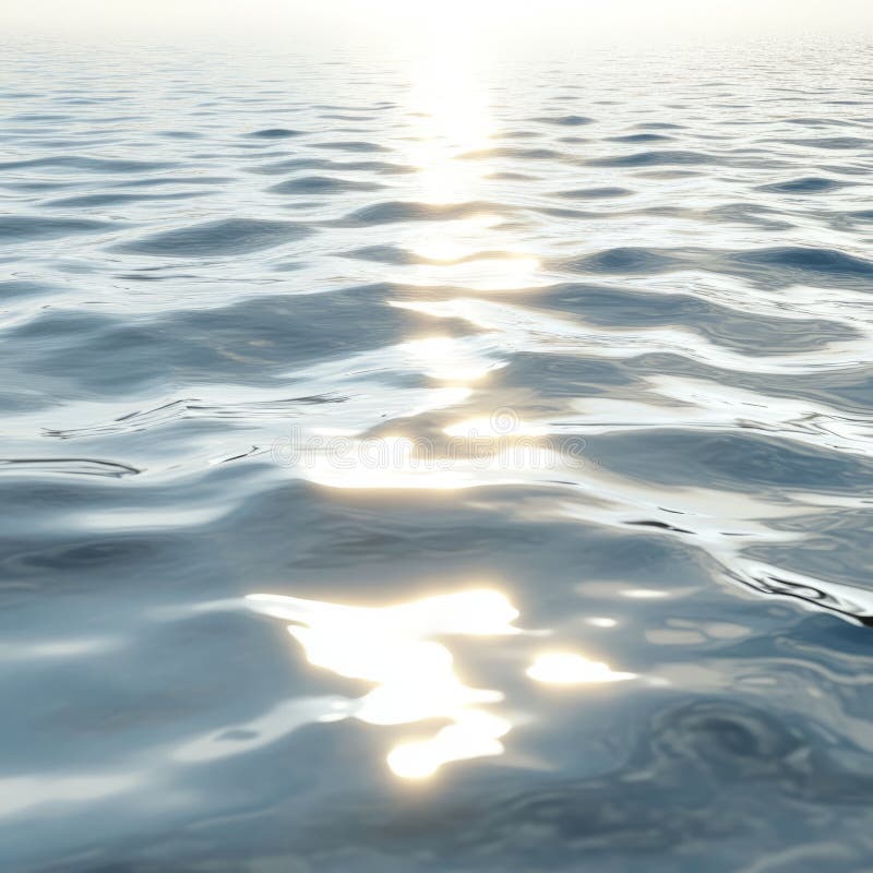 Glossy Water Texture with Bright Light Reflections and Gentle Ripples ...