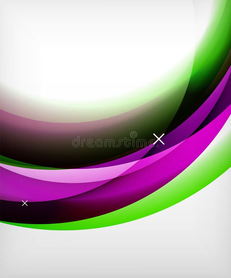 Glossy Wave Vector Background with Light and Shadow Effects, White ...