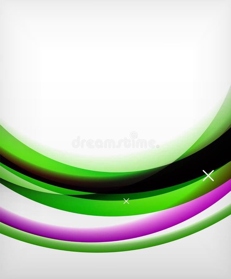 Glossy Wave Vector Background with Light and Shadow Effects, White ...