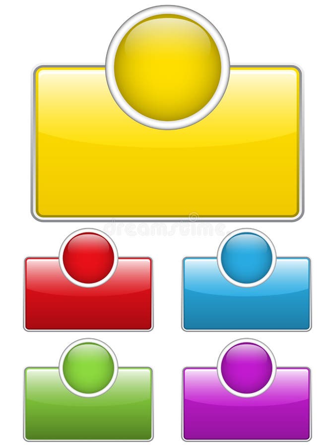 Glossy Web Buttons with Colored Bars. Stock Vector - Illustration of ... Glossy Web Buttons with Colored Bars. Stock Vector - Illustration of ...
