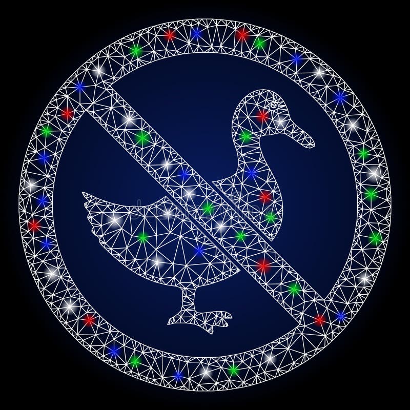 Flare Mesh 2D No Duck with Flare Spots Stock Illustration ...