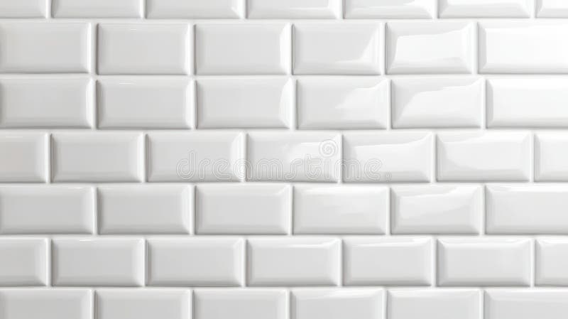 Glossy White Subway Tile Pattern for Modern Interior Designs, AI ...