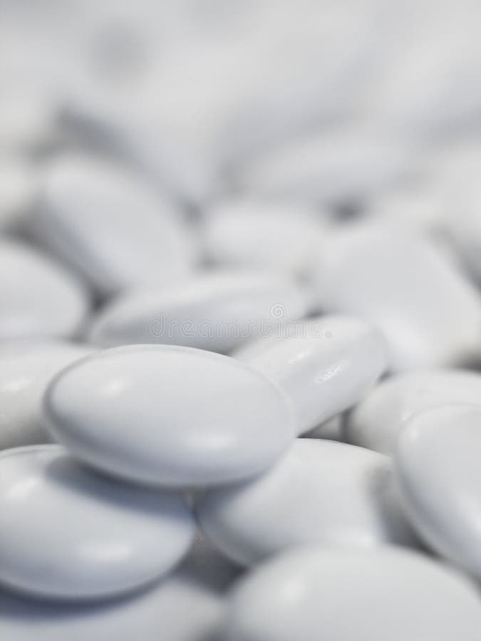 White Tablets in Blister Closeup with Selective Focus Stock Image ...