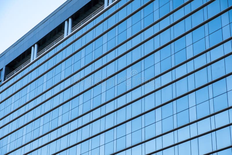 Glossy Window Modern of Building Stock Photo - Image of finance, office ...