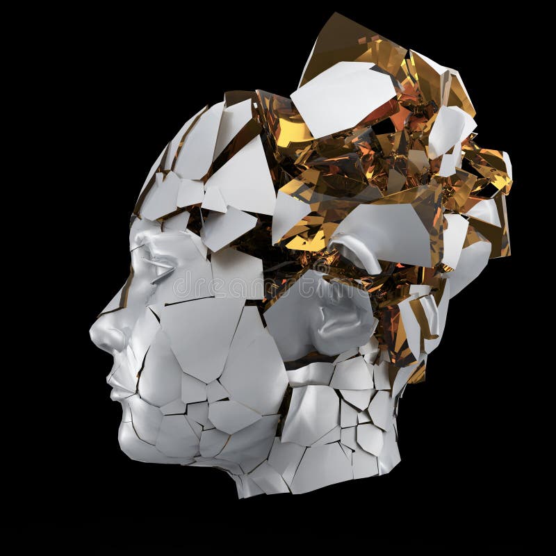 Glossy Woman Head Exploding Shuttered - Headache, Mental Problems ...