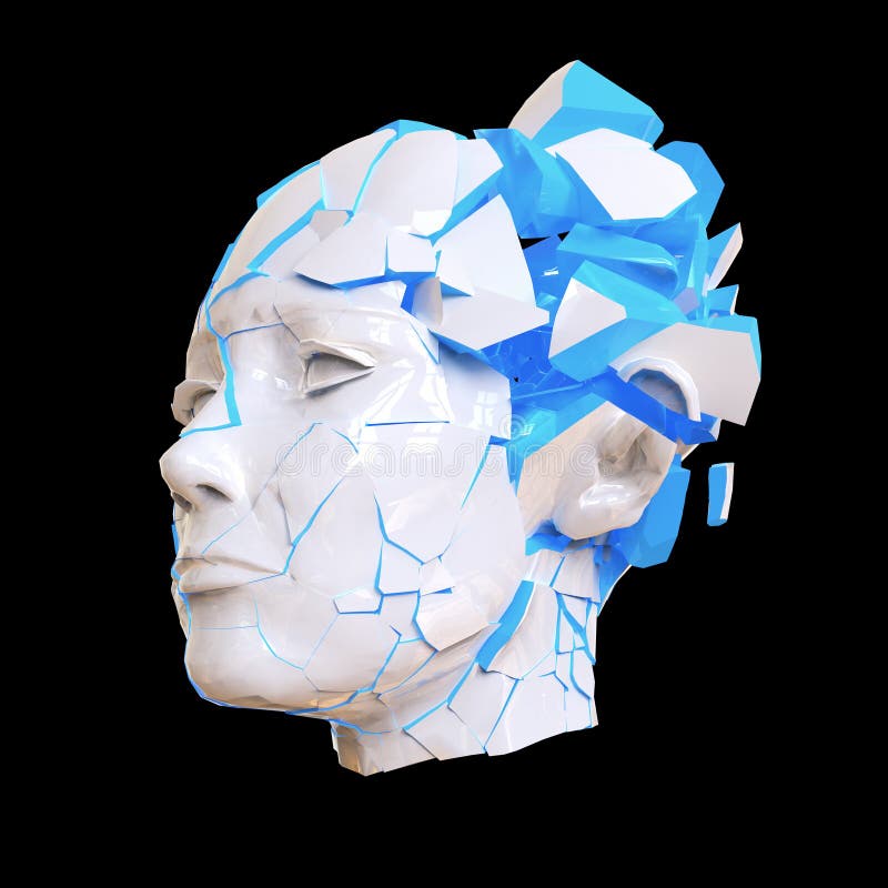 Glossy Woman Head Exploding Shuttered - Headache, Mental Problems ...
