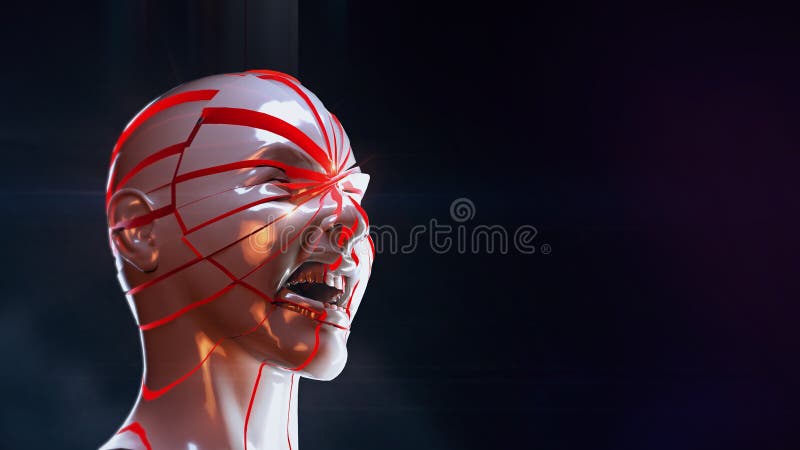 Glossy Woman Head Exploding Shuttered - Headache, Mental Problems ...