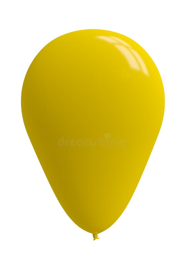 Glossy Yellow Balloon stock image. Image of reflection - 61706655