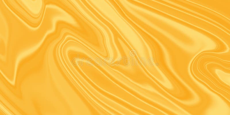 Glossy Yellow Fluid Abstract Background with Smooth, Wavy Lines and a ...