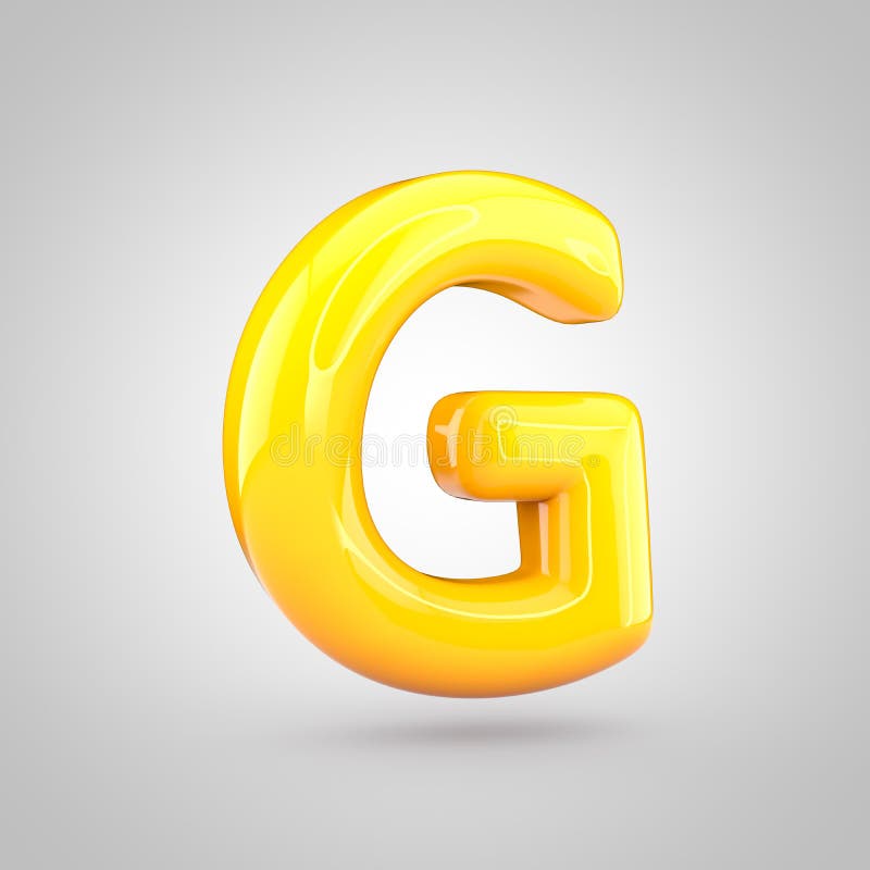 Glossy Yellow Paint Letter Stock Illustrations – 720 Glossy Yellow ...