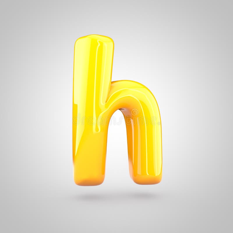 Glossy Yellow Paint Letter Lowercase Stock Illustrations – 227 Glossy ...