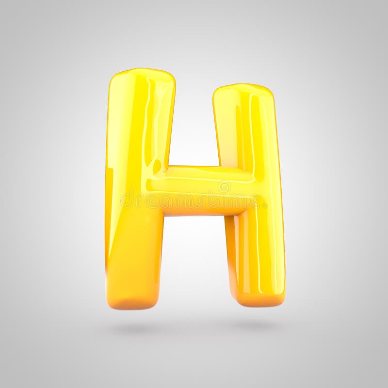 Glossy Yellow Paint Letter Stock Illustrations – 720 Glossy Yellow ...