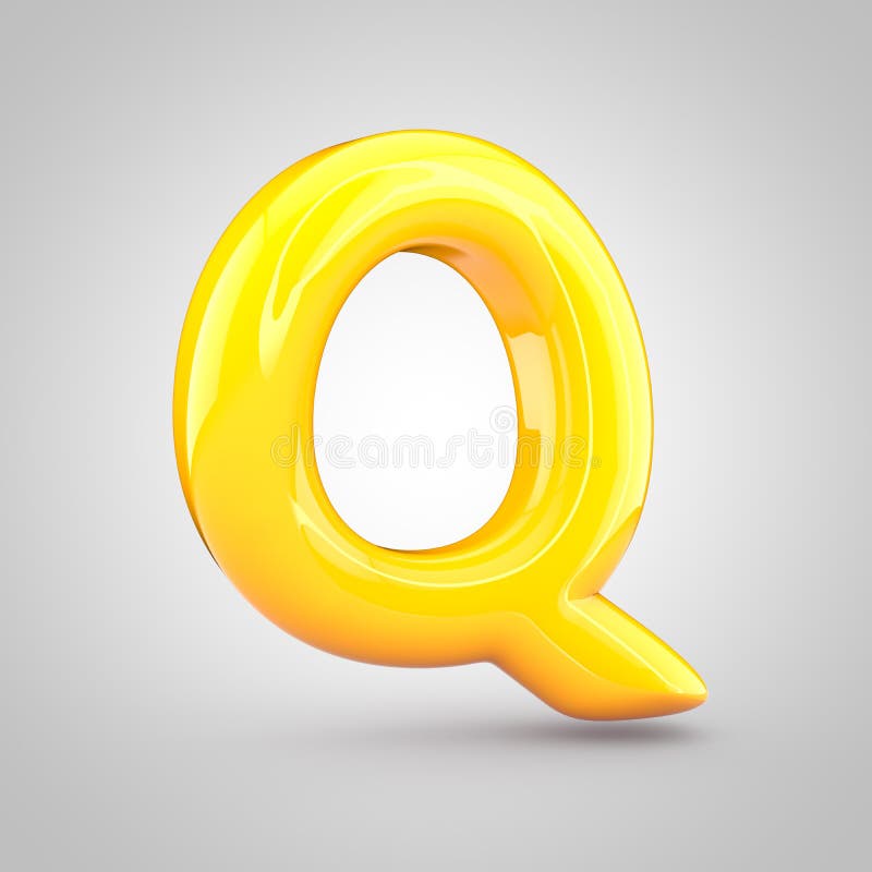 Glossy Yellow Paint Letter Stock Illustrations – 720 Glossy Yellow ...
