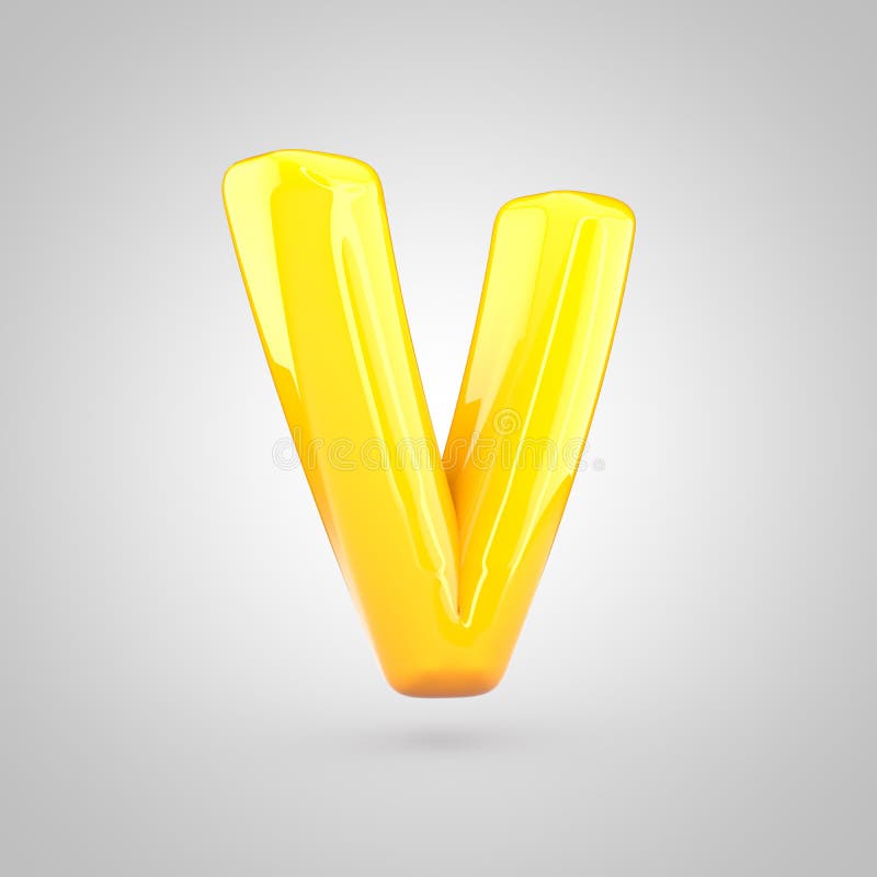 Glossy Yellow Paint Letter Stock Illustrations – 720 Glossy Yellow ...