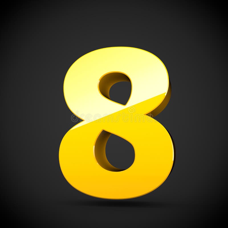 Glossy Yellow Paint Number 8 Stock Illustrations – 16 Glossy Yellow ...