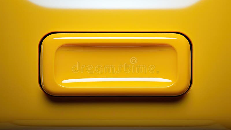 Glossy Yellow Rectangle Button Stock Illustration - Illustration of ...