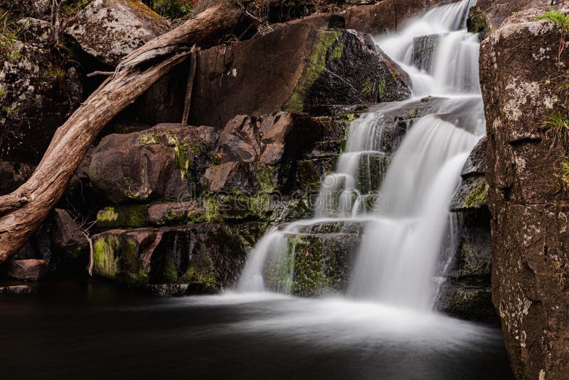 Gloucester Falls Long Exposure with Low Flow Water Due To Drought Stock ...