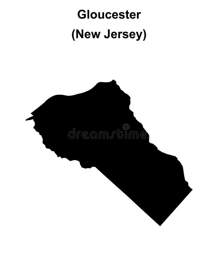 Gloucester outline map stock vector. Illustration of detailed - 361726836