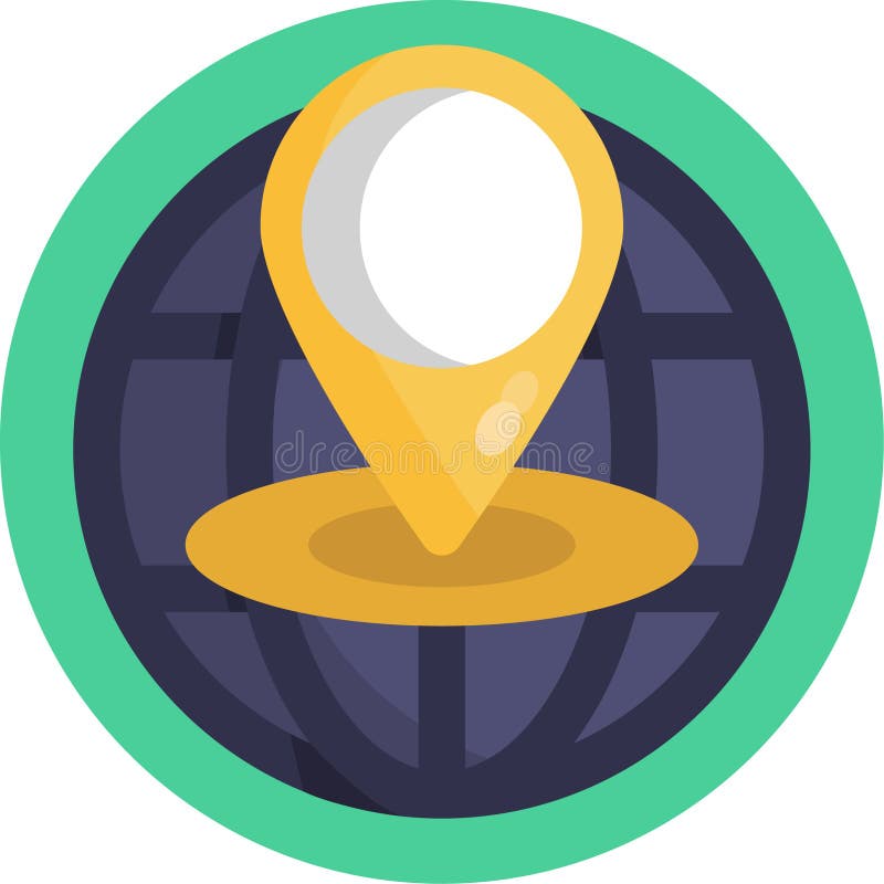 Globe pin location stock vector. Illustration of globe - 186431562