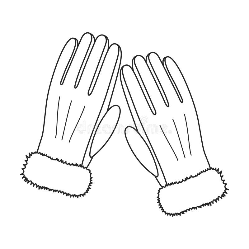 Glove Vector Cartoon Icon. Vector Illustration Accessory for Hand on ...