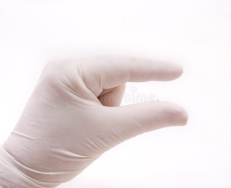 Gloved Hand Gesture stock image. Image of clean, latex - 12122435