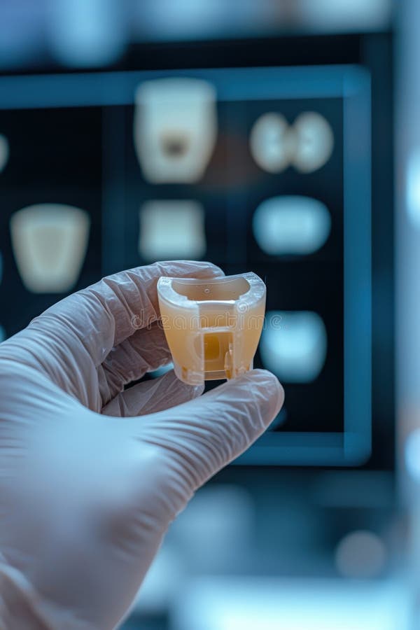 Medical Gloved Hand Holding Shoulder Endoprosthesis in Orthopedic Lab ...