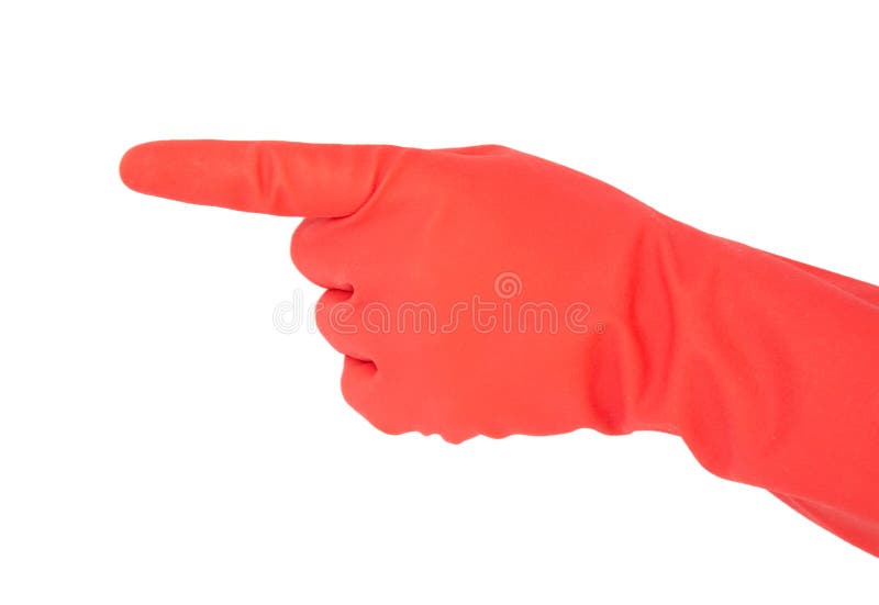 Gloved hand pointing stock image. Image of guidance, hand - 6769503