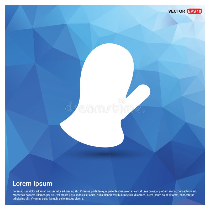 Gloves icon stock vector. Illustration of celebration - 132402013