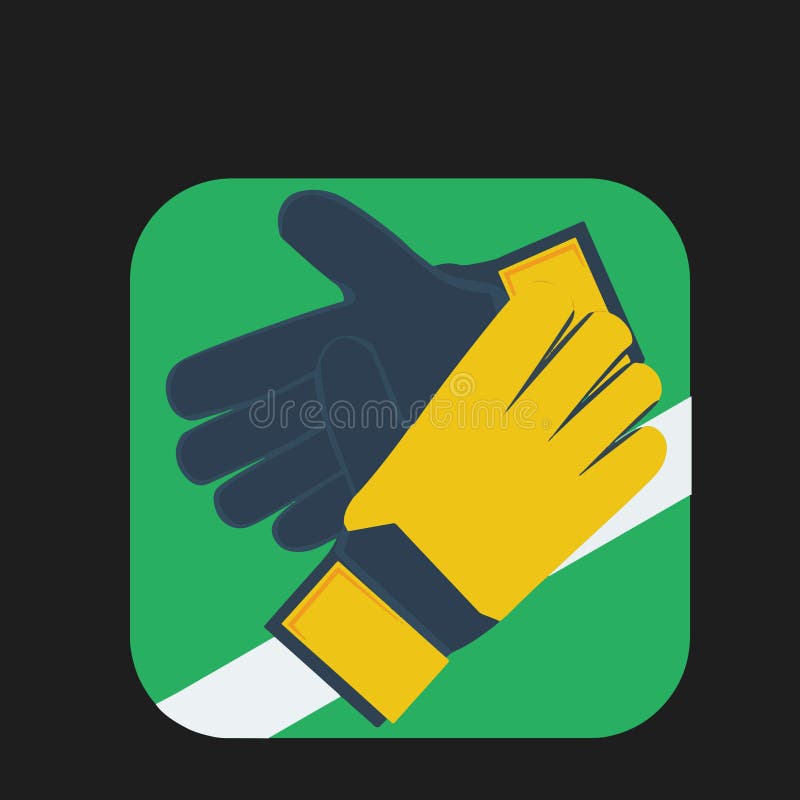 Gloves keeper icon stock vector. Illustration of gloves - 97083387