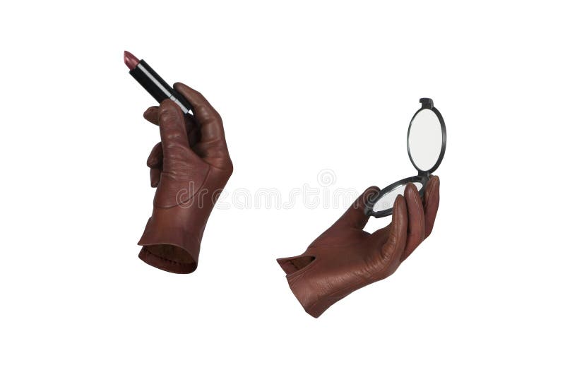 Gloves with Lipstick and Mirror. Stock Photo - Image of girl, awesome ...