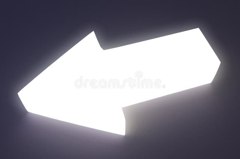 Glow Arrow stock illustration. Illustration of emanate - 7001855