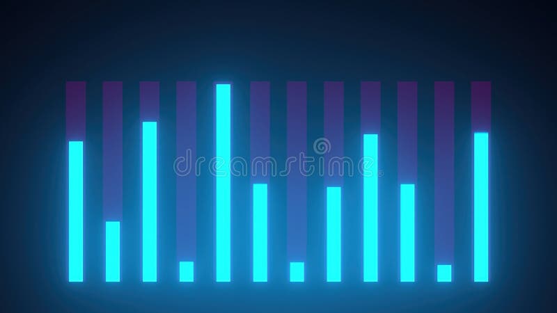 Glow bar chart stock illustration. Illustration of information - 320105554