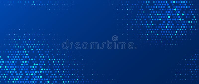 Glow Blue Hexagon Texture. Abstract Hexagonal Grid Gradient Background ...