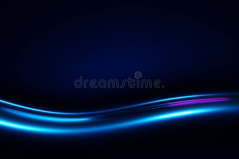 Glow Blue Light Effect on Dark Blue Background Stock Illustration ...
