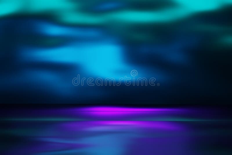 Glow Blue Light Effect on Dark Blue Background Stock Illustration ...